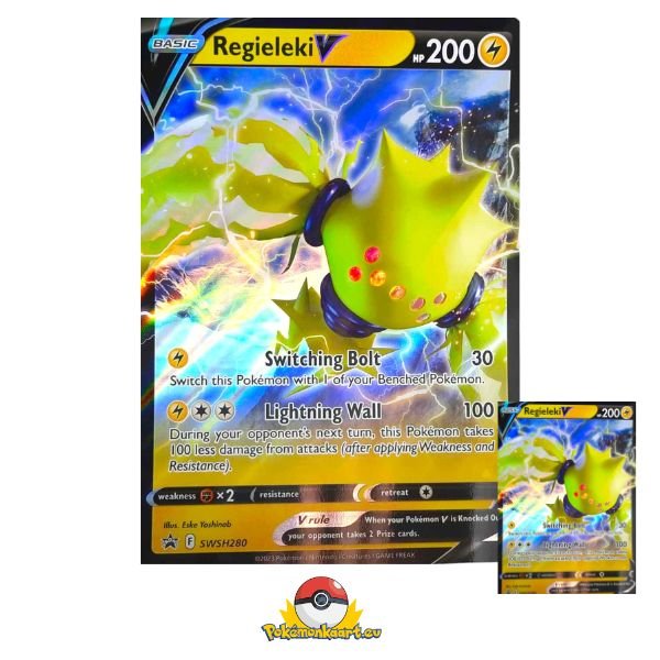 Pokémon TCG Regieleki V Jumbo Pokemonkaart - pokemonkaart.eu